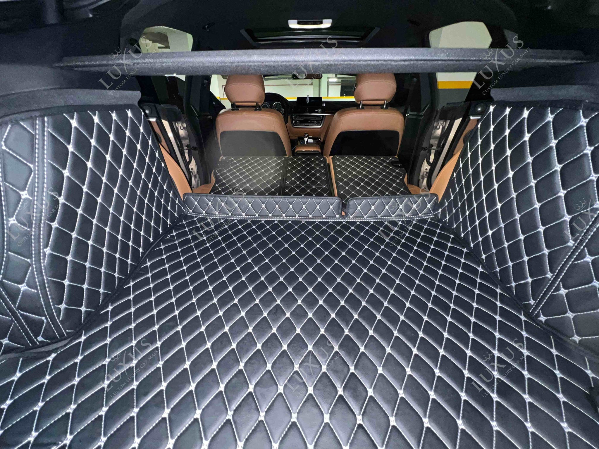 Luxus 360Fit Diamond Trunk Mats – Full Coverage, Custom Fit Luxury